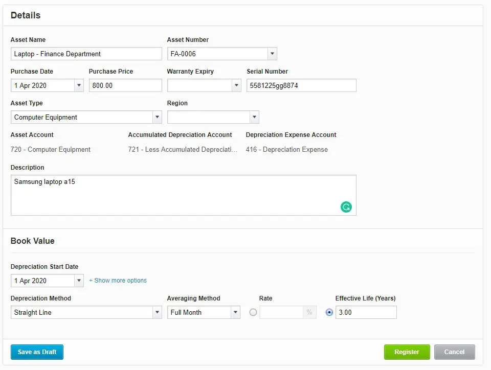 Fixed Asset Register For Small Businesses With Free Template